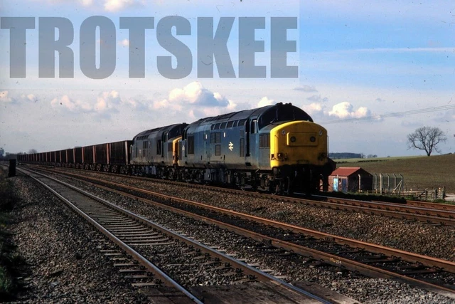 35MM SLIDE BR British Railways Diesel Loco Class 37 37203 Croxton 1988 ...