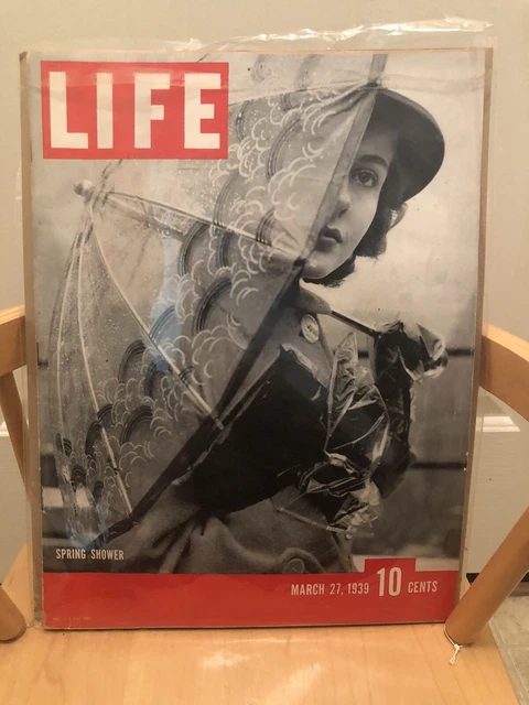 MARCH 27 1939 LIFE MAGAZINE Spring Shower, Hitler, International ...
