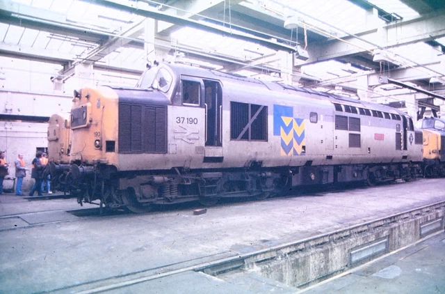 ORIGINAL 35MM RAILWAY slide- EE Class 37 number 37190 £2.99 - PicClick UK