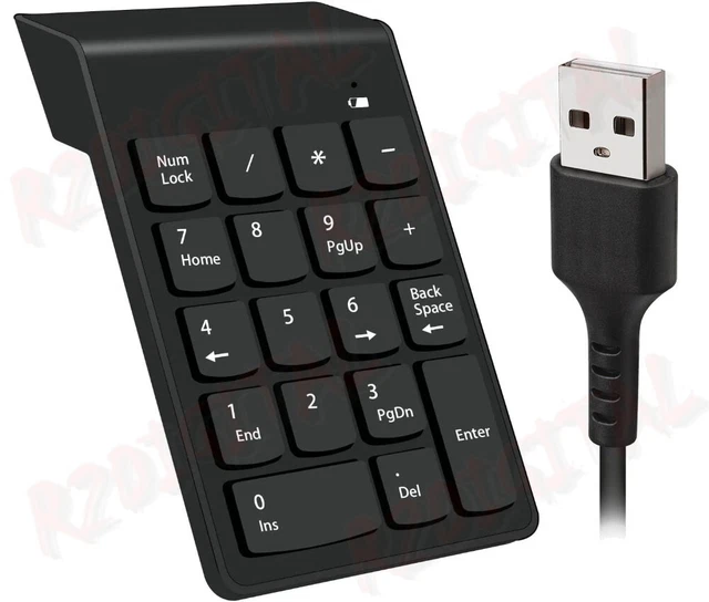 TASTIERA NUMERICA USB CALCOLATRICE 18 TASTI con CAVO TASTIERINO per ...