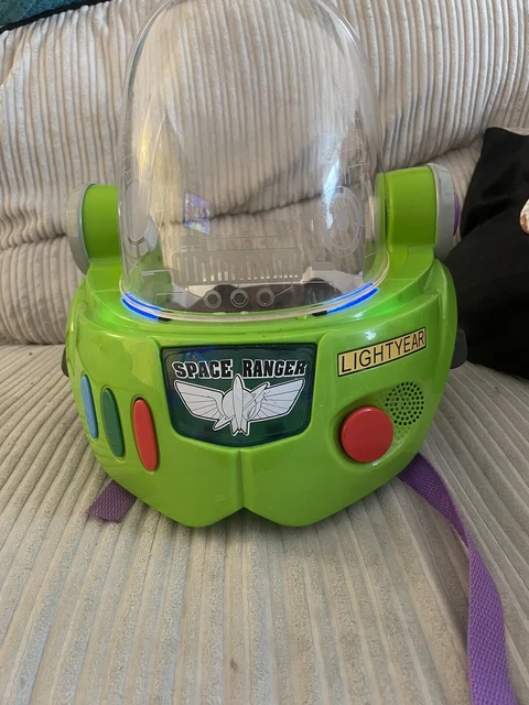 DISNEY TOY STORY Buzz Lightyear Space Ranger Jet Pack Helmet Fully ...