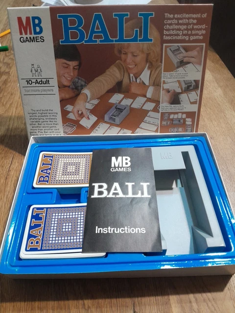 BALI VINTAGE GAME by MB Games (1978) - Cards and Word Building Complete ...