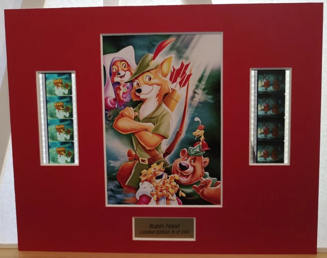 DISNEY'S ROBIN HOOD 10"x8" 35mm Film Cell Display Framed or Unframed £ ...