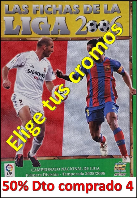 ELIGE TUS CROMOS "LAS FICHAS DE LA LIGA 2005-06" MUNDICROMO SPORT FUTBOL EUR 1,00 - PicClick FR