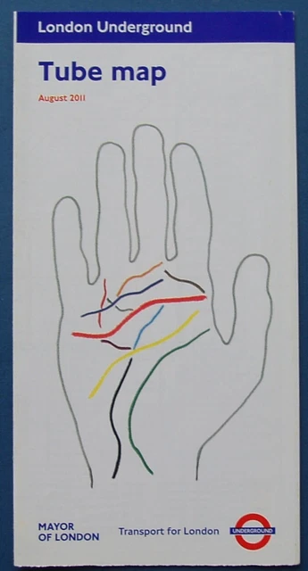 LONDON UNDERGROUND MAP August 2011 All my lines in the palm of your ...
