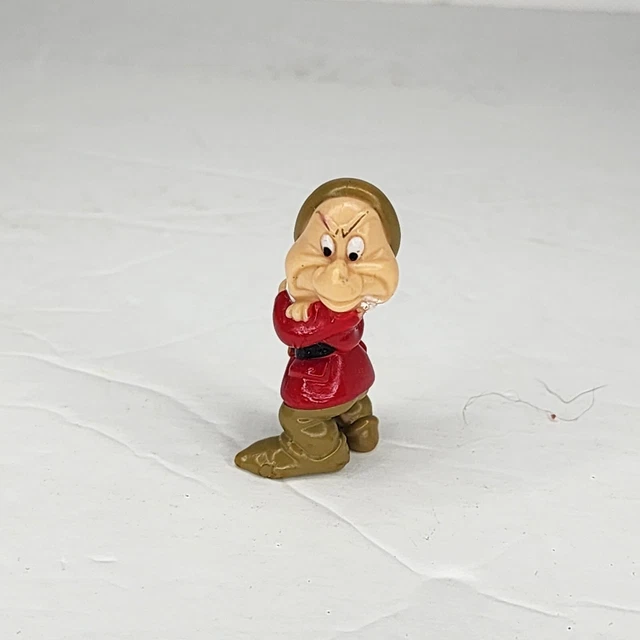 DISNEY SNOW WHITE & the Seven Dwarfs GRUMPY Mini Figure PVC Cake Topper ...
