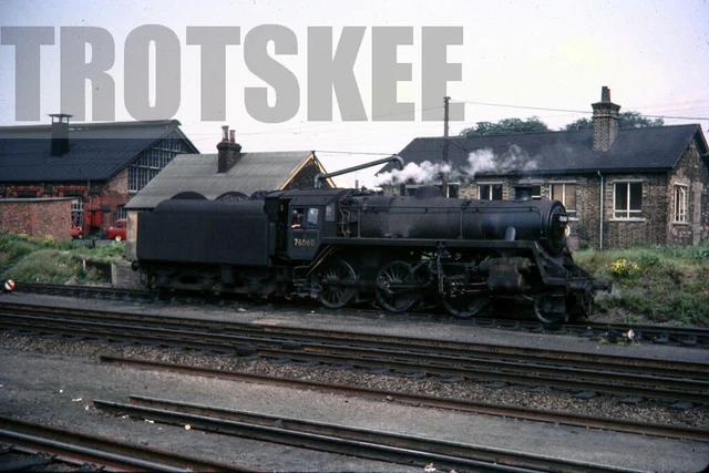 35MM SLIDE BR British Railways Steam Loco 76060 Class BR4 Braintree ...