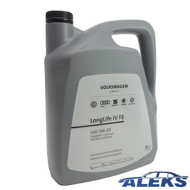 5 LITRES ORIGINAL VW Huile Moteur Longlife IV FE 0W20 5L 508.00/509.00 GS60577M2 EUR 58,90 ...