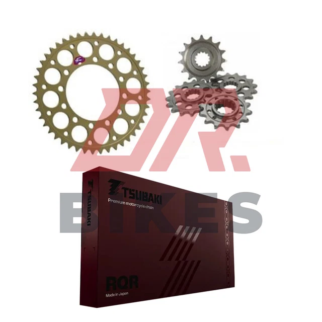 YAMAHA YZF-R6 1999-2002 Race 520 Tsubaki RQR Race Chain & Renthal ...