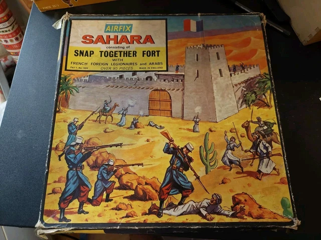VINTAGE AIRFIX HO-OO SCALE FORT SAHARA 60's 1st ISSUE BOX £0.99 ...
