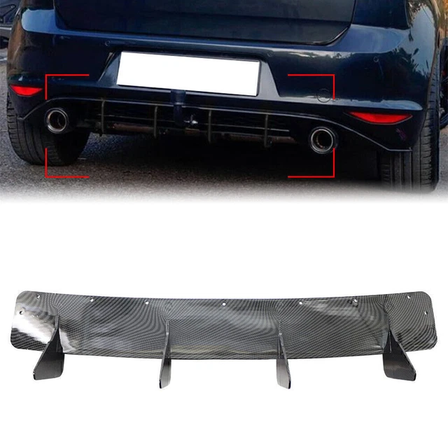 REAR BUMPER LIP Diffuser Spoiler Splitter For Volkswagen Golf 7 MK7 GTI ...