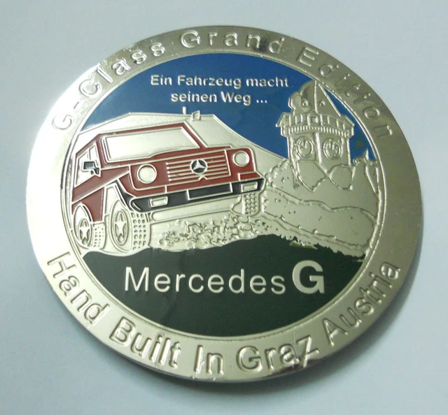 MERCEDES G-CLASS GRAND Edition Grill Badge Emblem Logos Metal Enamled ...