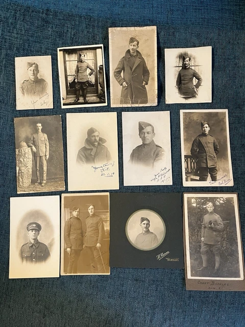 TWELVE WW1 ROYAL Flying Corps (RFC) Airman Photos/Postcards - Some Signed/Named £104.71 ...