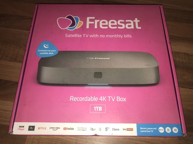 FREESAT UHD-4X SMART 4K Ultra HD 1TB Digital TV Recorder BRAND NEW AND ...