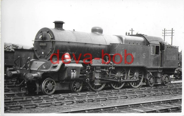 RAILWAY PHOTO LMS 5P 11115 Hughes L&YR 4-6-4T Loco Lancashire ...