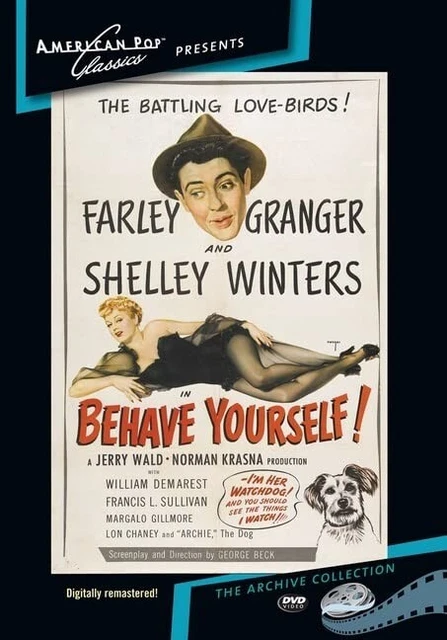 BEHAVE YOURSELF (DVD) Farley Granger Shelly Winters William Demarest ...
