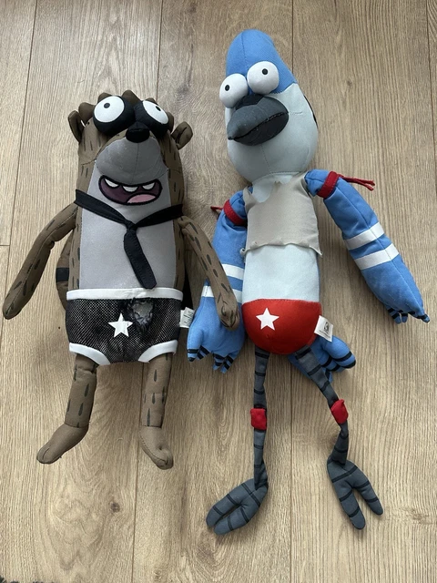 CARTOON NETWORK REGULAR Show Wrestling Buddy Mordecai/Rigby Talking ...