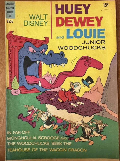 WALT DISNEY HUEY Dewey And Louie Comic G555 1973. “Junior Woodchucks ...