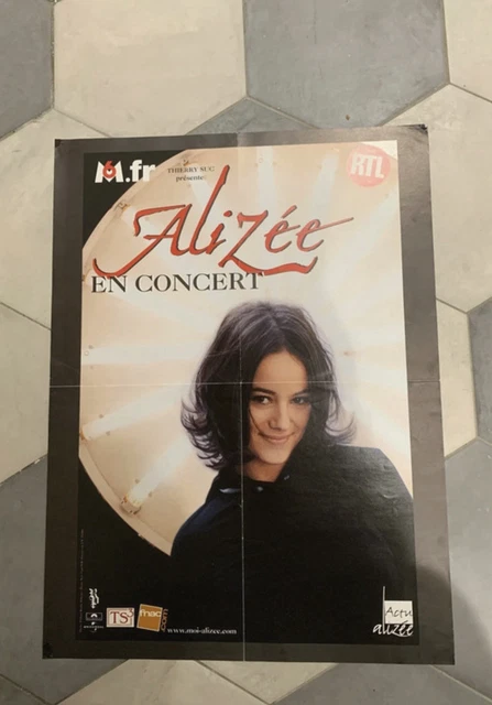 AFFICHE DE TOURNÉE En Concert Alizée EUR 60,00 - PicClick FR
