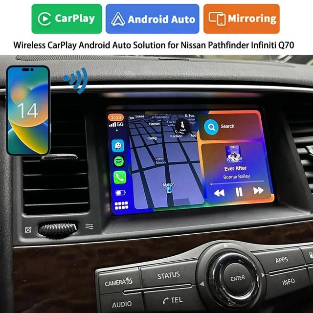 APPLE CARPLAY ANDROID Auto Mirroring Interface For Nissan Pathfinder 2018 EUR 346,19 - PicClick FR