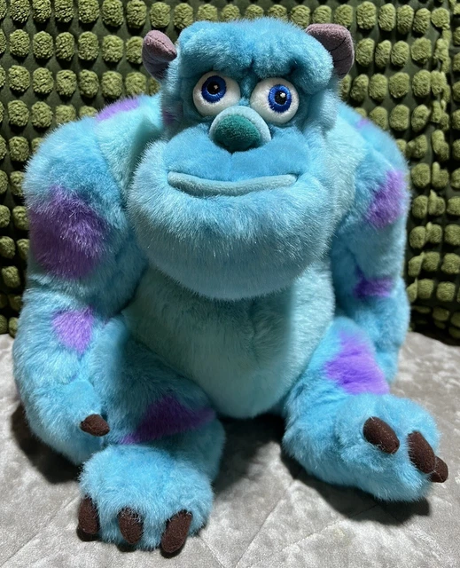 DISNEY STORE MONSTERS Inc SULLY Plush 12" Sitting Blue Purple ...