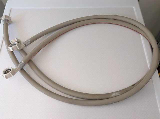 GENUINE LG WASHING machine inlet 1.3m hose set (hot and cold) - USED $5 ...
