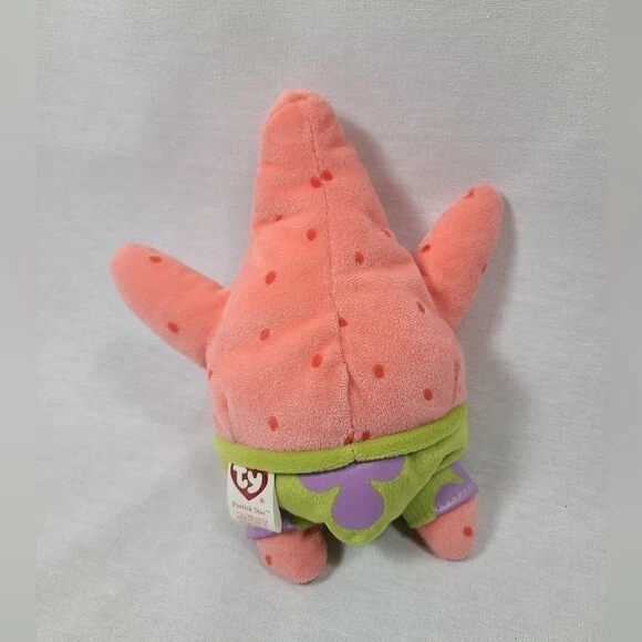 TY PATRICK STAR Bean Bag Plush 6" Spongebob Squarepants 2006 $18.00 ...
