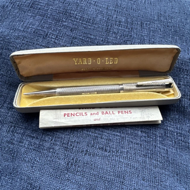 VINTAGE YARD O led sterling silver propelling pencil 1965 £95.00 ...