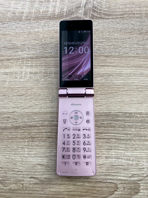 PINK SHARP SH-02L Aquos Keitai 2 Japan Android Flip Phone Unlocked $205 ...