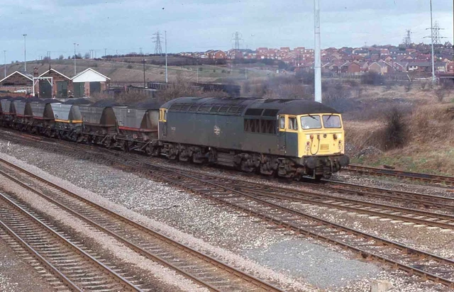 ORIGINAL 35MM SLIDE - Class 56 x2 slides 56021 TOTON 56116 B HILL with ...