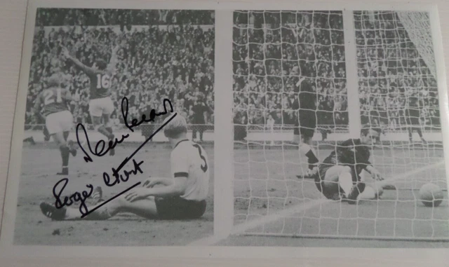 ROGER HUNT AND Martin Peters England 1966, Autographed 10 X 7 Photo. £ ...