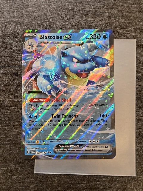 BLASTOISE EX 030/142 Stellar Crown Double Rare Pokémon TCG Near Mint $5 ...