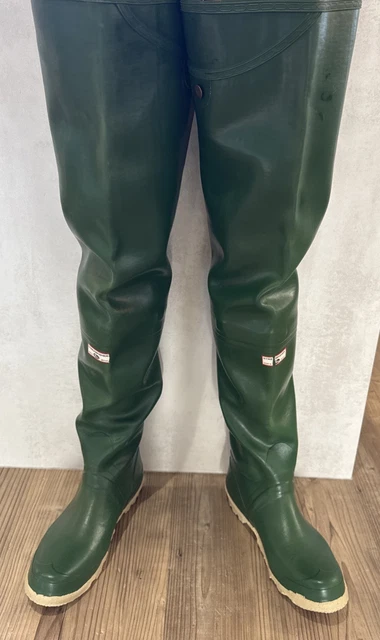 GATES HUNTER STREAMFISHER Vintage Rubber Hip Waders Size UK 11 £94.27 ...