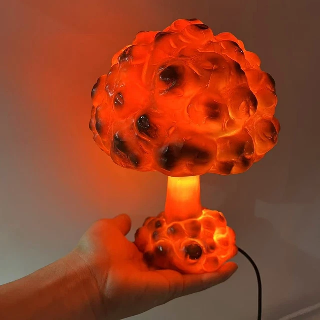 3D MUSHROOM CLOUD Table Lamp, 7.87inch Atomic Bomb Blast Explosion ...