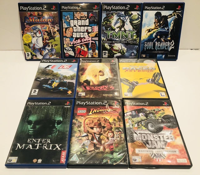 PS2 GAMES BUNDLE 10x games Soul Reaver 2 Star Wars Racer Revenge Devil ...