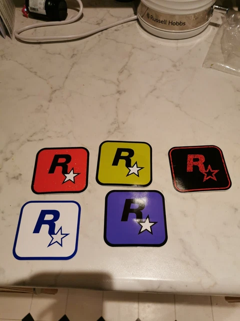 ROCKSTAR GAMES STICKERS For Red Dead Redemption Promo £38.00 - PicClick UK