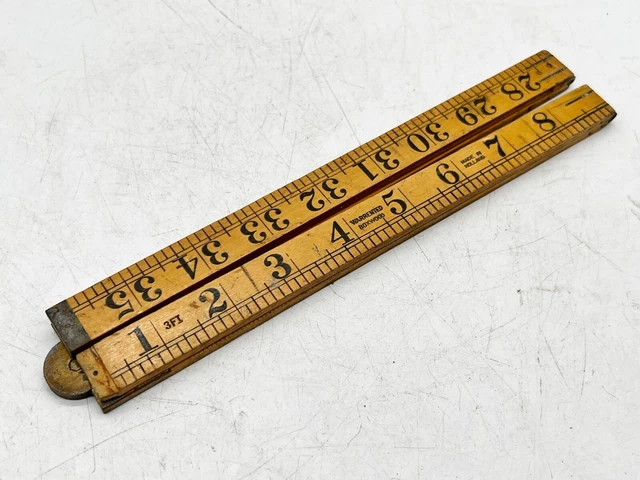 VINTAGE FOLDING BOXWOOD Ruler Rule Woodworking Carpentry Tool £22.99 ...