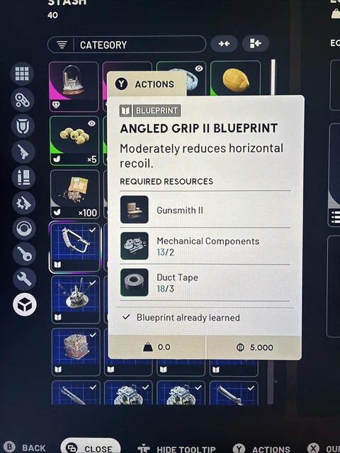 ARC RAIDERS ' ANGLED GRIP 2 ' Blueprint 🔥 FAST DELIVERY UK SELLER £1.75 ...