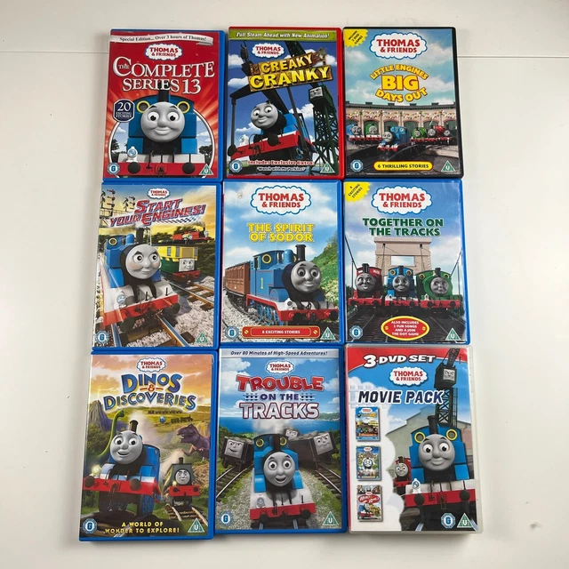 THOMAS THE TANK Engine DVD Movie & Series Bundle 11 Disc Set Cranky ...