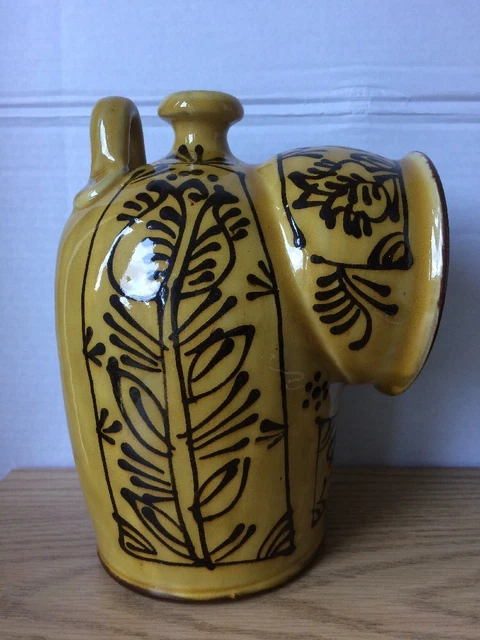 STUDIO POTTERY SLIPWARE Salt Pig Wetheriggs Pottery Penrith - Large - 9 ...