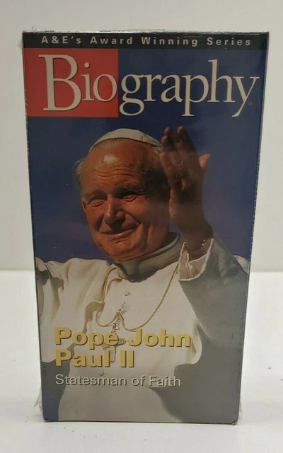 A&E BIOGRAPHY POPE John Paul II - Statesman of Faith VHS SEALED £3.77 ...