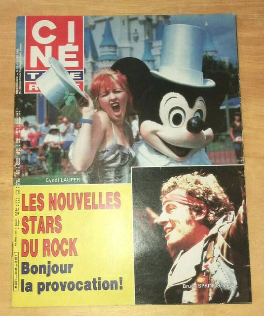 PROGRAMMES TV CINE Tele Revue N°23 6 Juin 1985 Cyndi Lauper Bruce ...