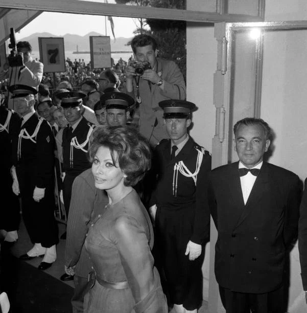 ITALIAN ACTRESS SOPHIA Loren at the Cannes Film Festival May 1964 Old ...