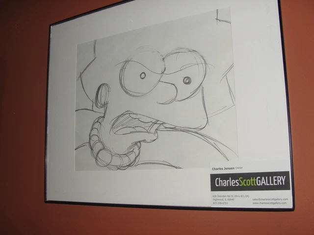 THE SIMPSONS LISA Simpson Arms Crossed Original Production Drawing E-1 ...