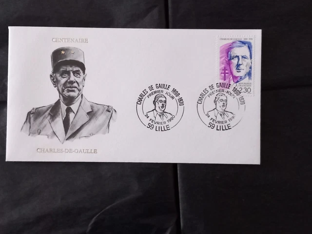 ENVELOPPES PREMIER JOUR France Centenaire De Charles De Gaulle EUR 1,00 - PicClick FR