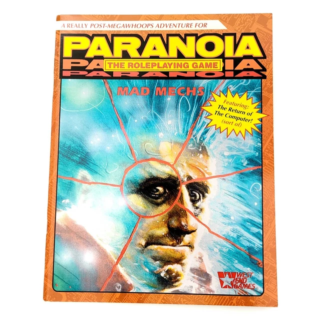 PARANOIA ROLE PLAYING Game Mad Mechs West End Games 12031 1991 £20.42 ...