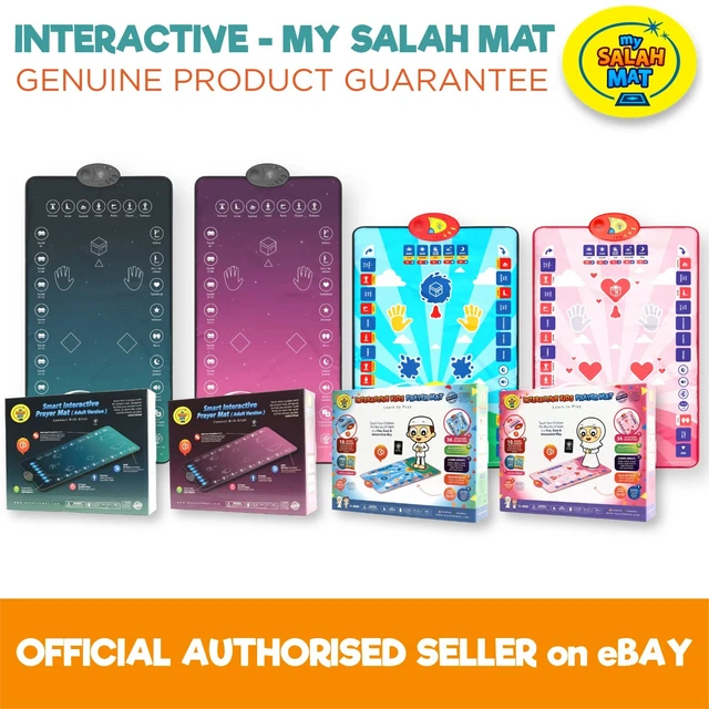 MY SALAH MAT® Interactive Prayer Mat with Guidance Light Sound for Kids ...