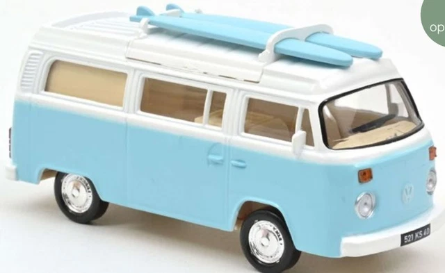 NOREV VW COMBI T2b Camper Van Light Blue 1993 NOV 841100 $28.46 ...
