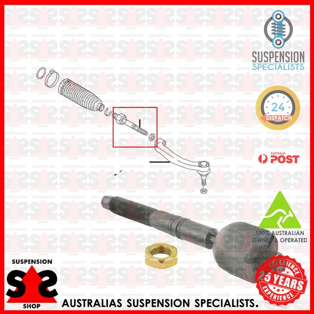 FRONT AXLE INNER Tie Rod Suit VW Transporter 1.9 TDI TRANSPORTER T5 Van ...