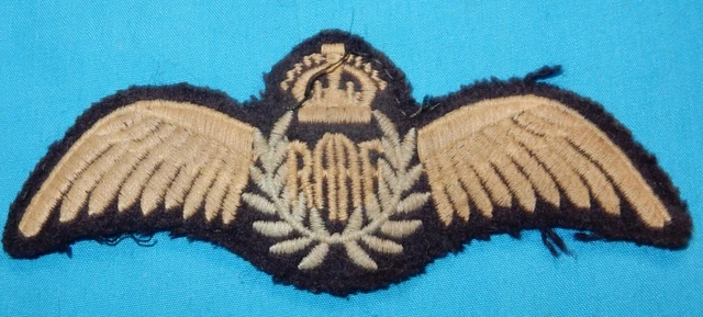 WW2 ERA ROYAL Australian Air Force Raaf Pilot Wings Raf Patch World War ...